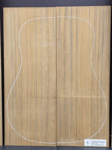 Ovangkol Back and Sides Luthier Tonewood Guitar Wood Supplies OVKAGBSD ...